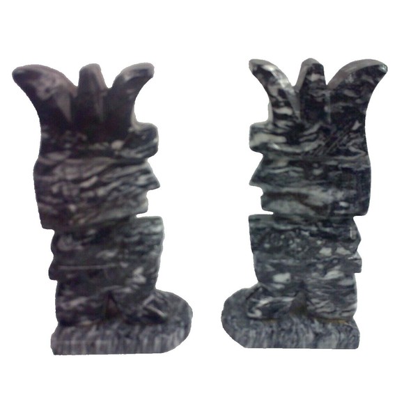Onyx Tellez | Accents | Onyx Tellez Marble Stone Book Ends Pair Mexican ...